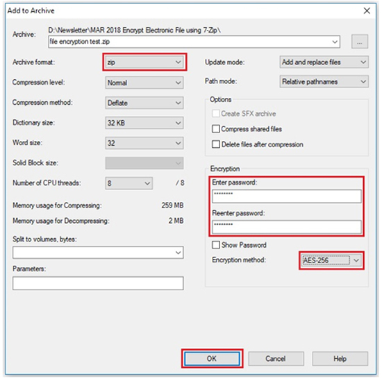 How to compress and encrypt files with 7-Zip | Information Technology ...