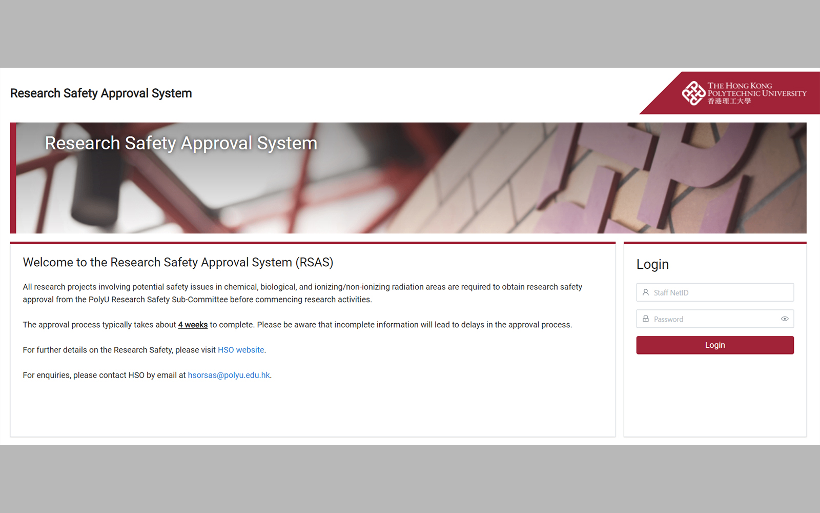 New Research Safety Approval System | Information Technology Services ...