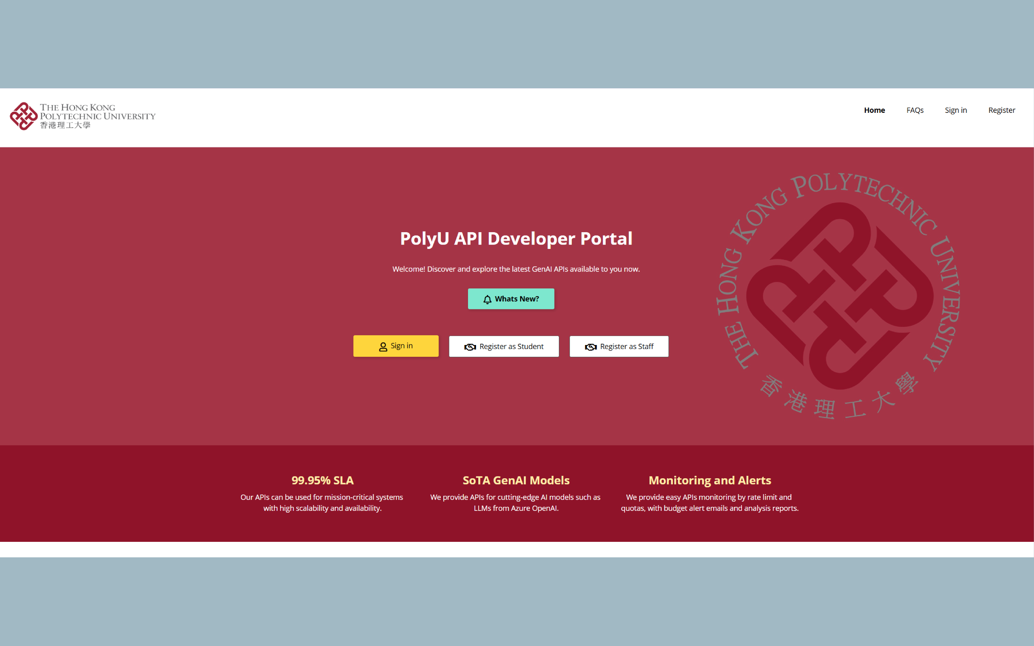 PolyU API management services to Large Language Models for research ...