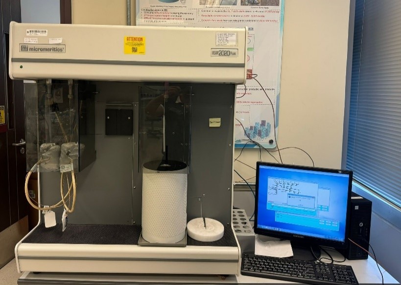 BET Surface Area Analyzer and Laser diffraction particle size analyzer ...