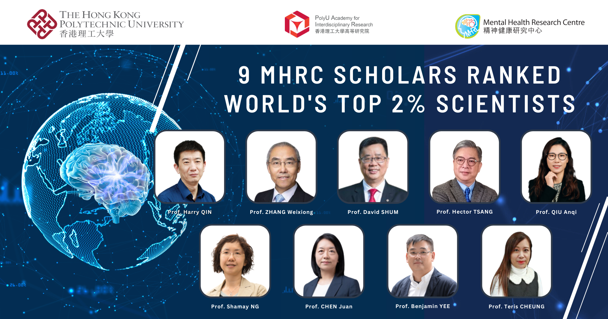9 MHRC Scholars ranked World’s Top 2% Scientists 2025 | Mental Health ...