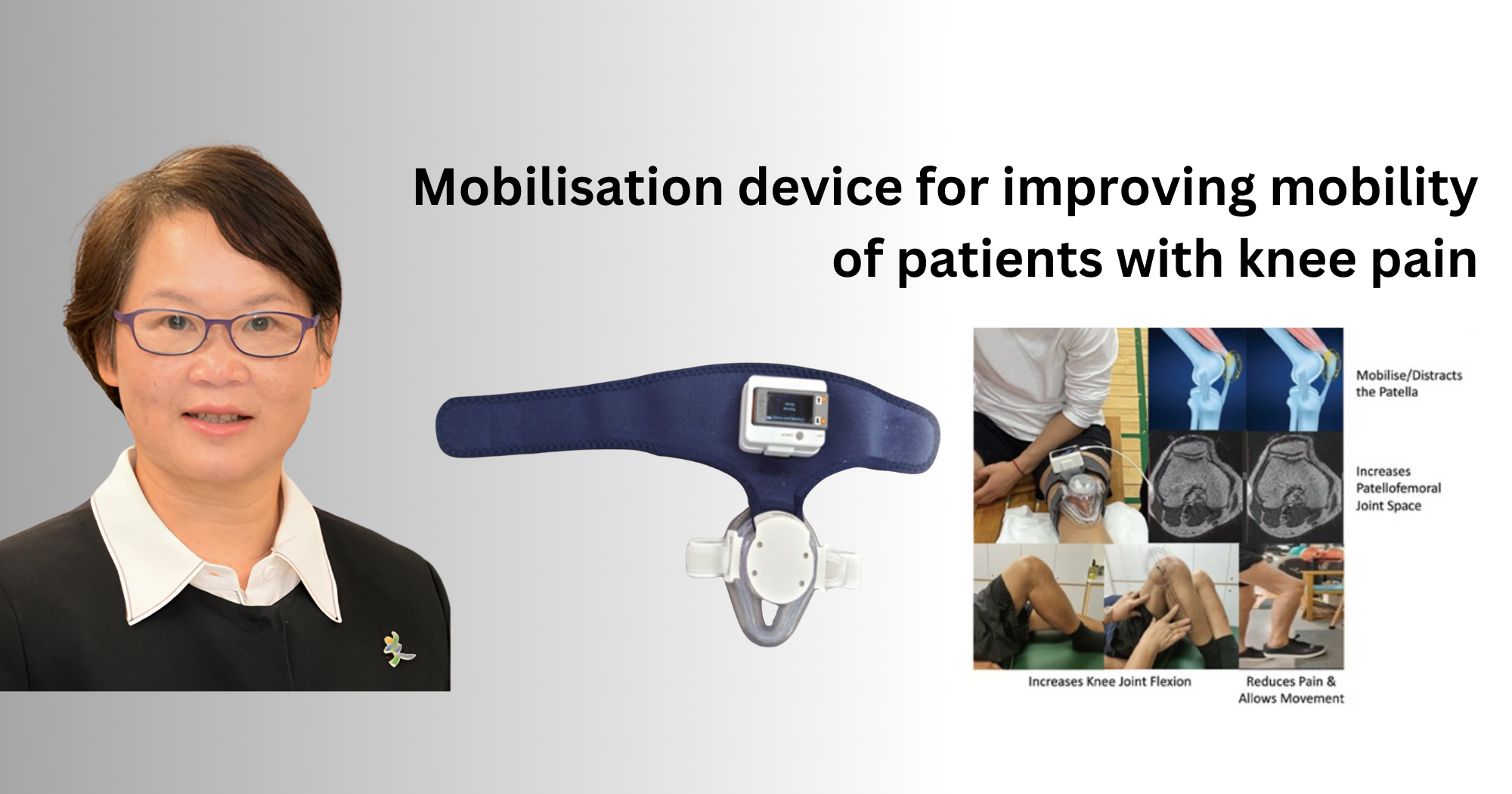 Rhythmic mobilisation device for improving mobility of patients with ...