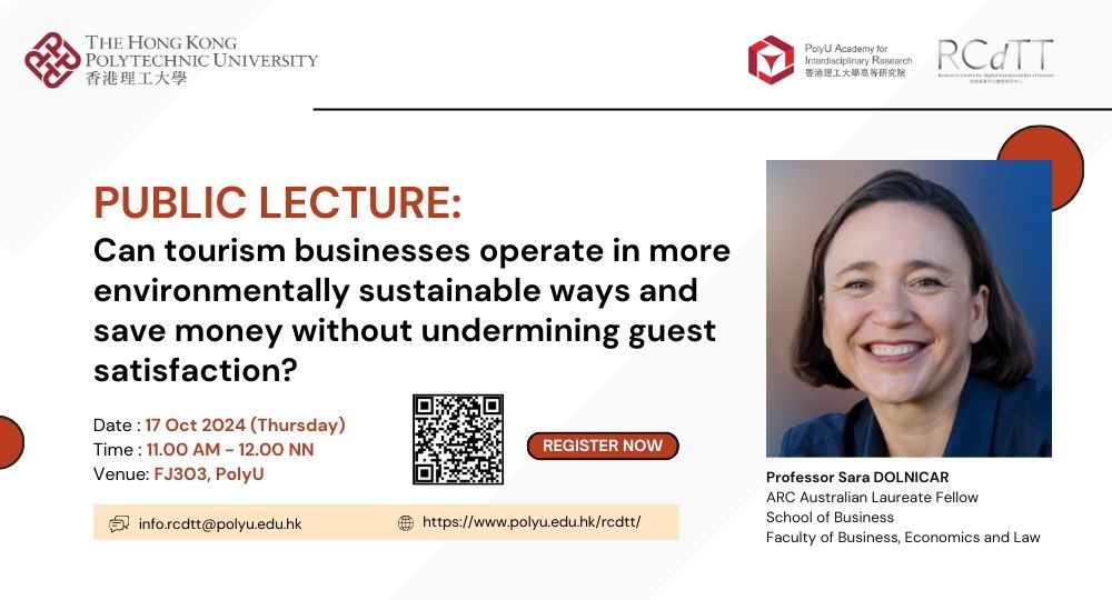 Guest Lecture Delivered by Prof Sara Dolnicar | PolyU Academy for ...