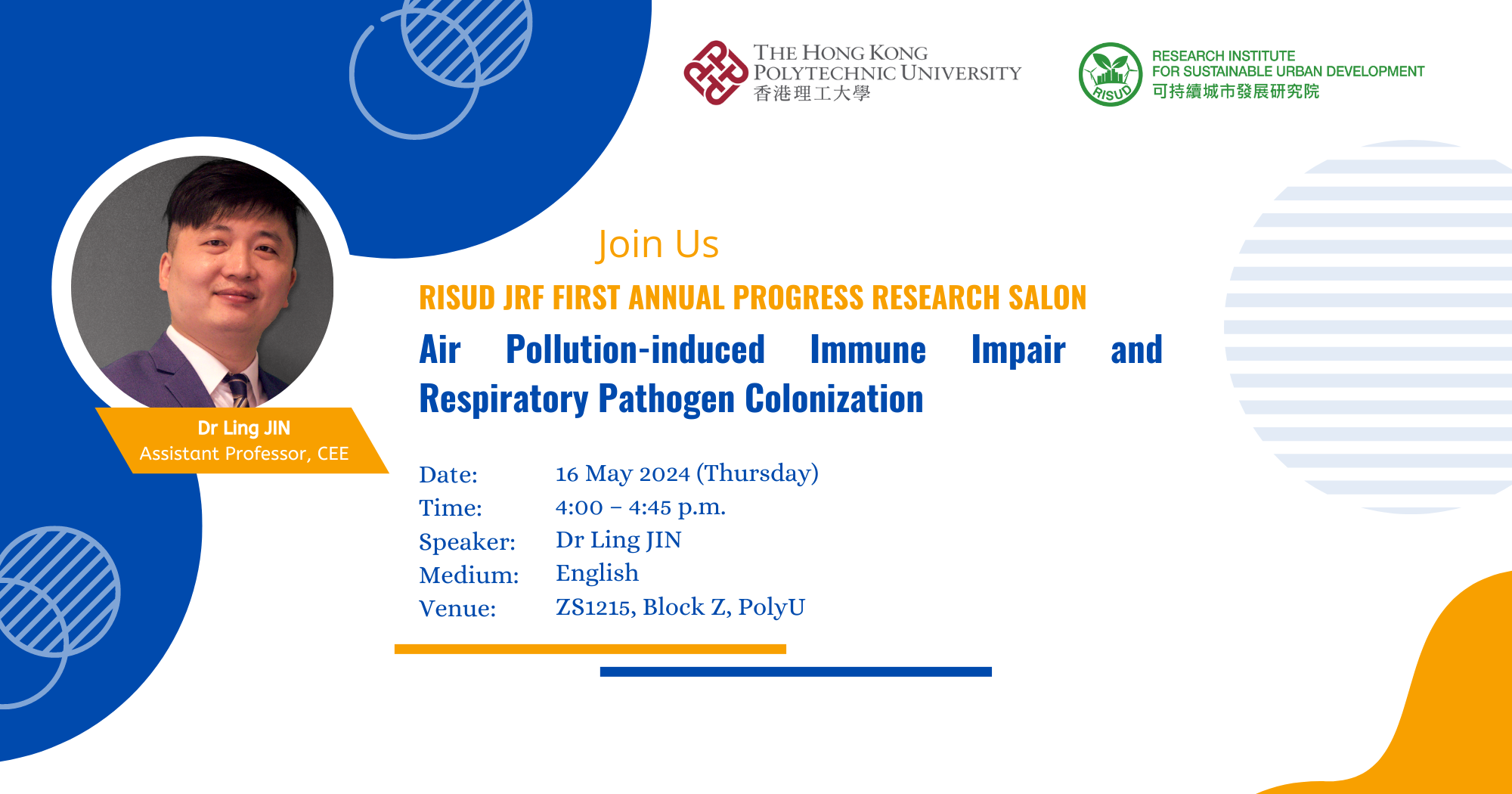RISUD JRF First Annual Progress Research Salon - Air Pollution-induced ...