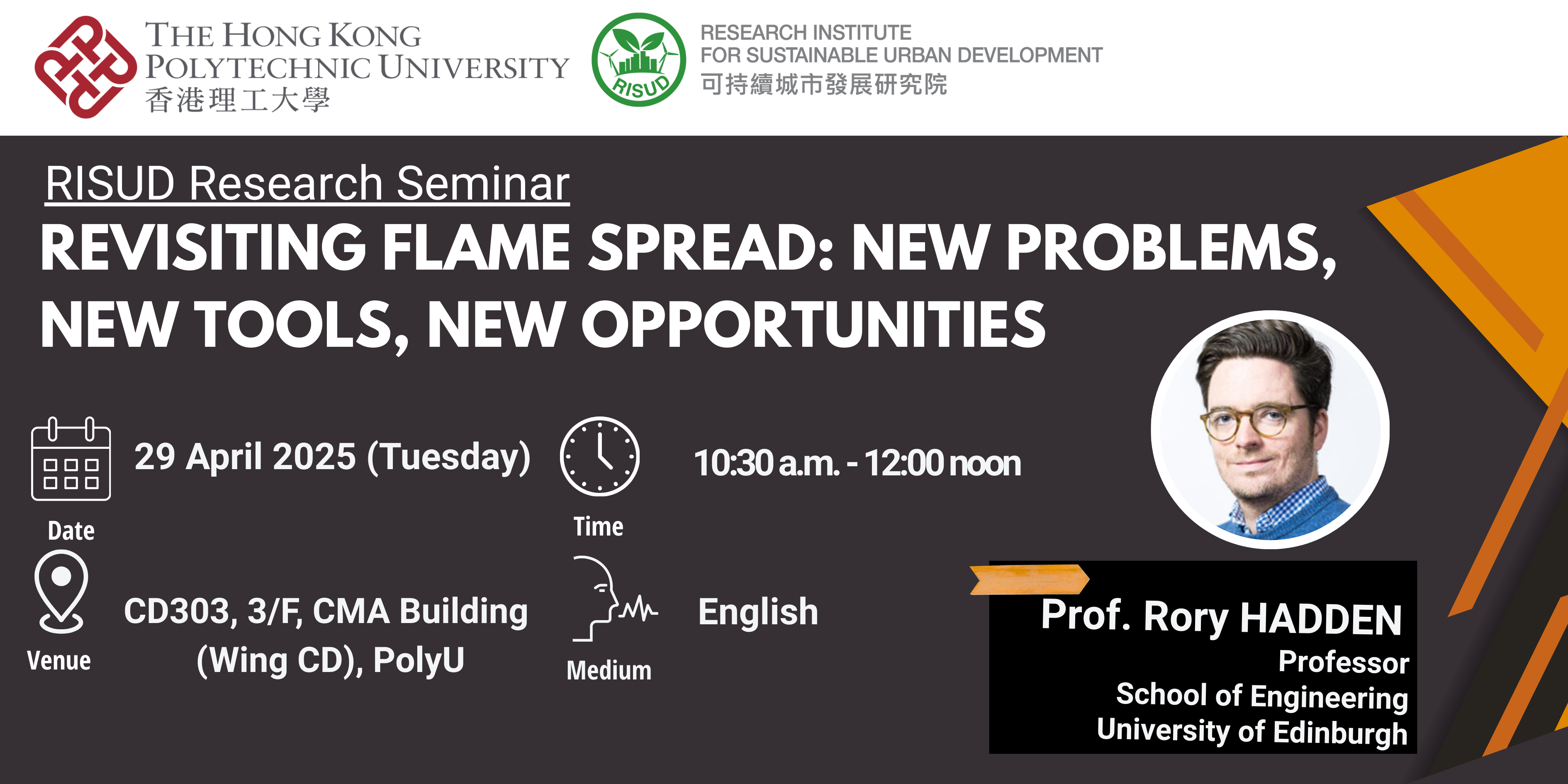 RISUD Research Seminar – Revisiting flame spread: new problems, new ...