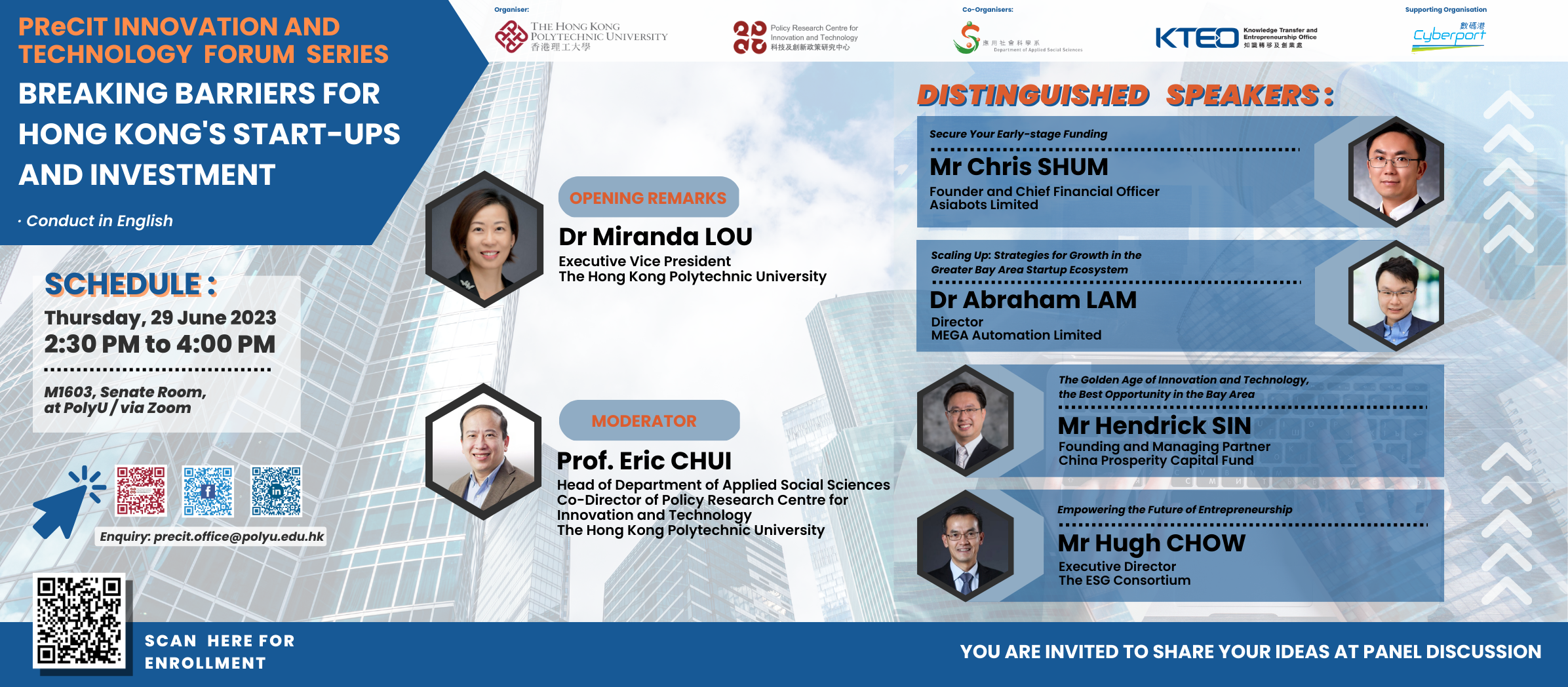 PReCIT Innovation and Technology Forum Series: Breaking Barriers for ...