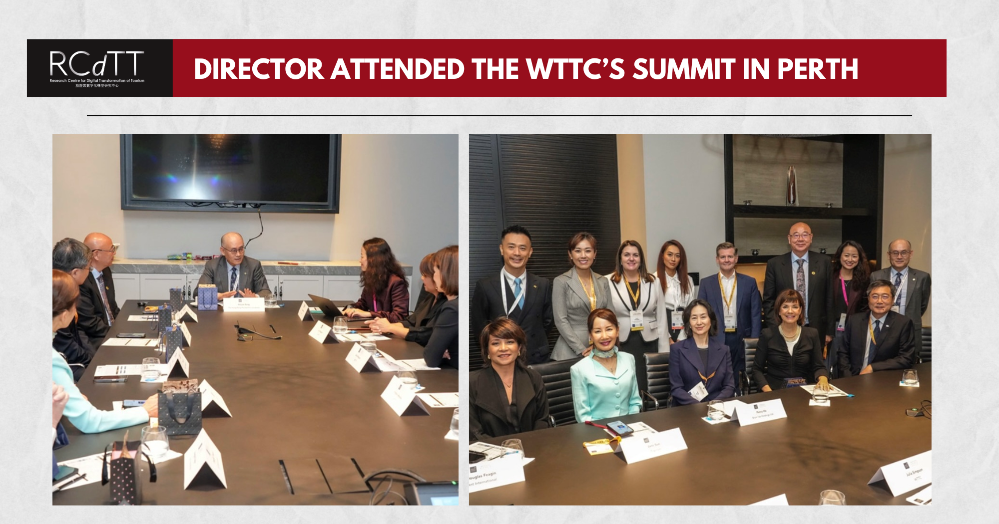 Director of RCDTT attended the World Travel and Tourism Council’s Summit in Perth | Research ...