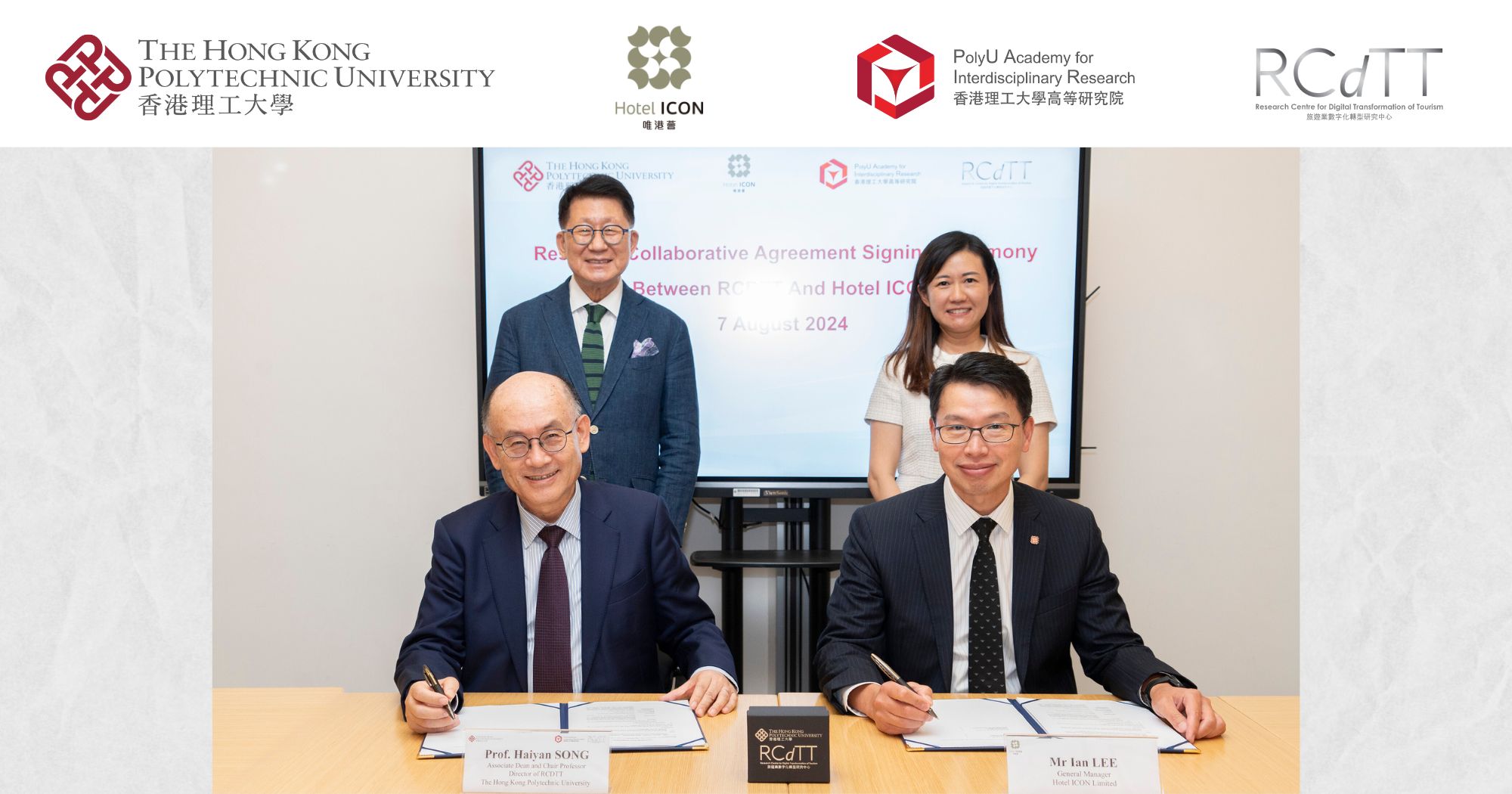 RCDTT signs a research collaborative agreement with Hotel ICON ...