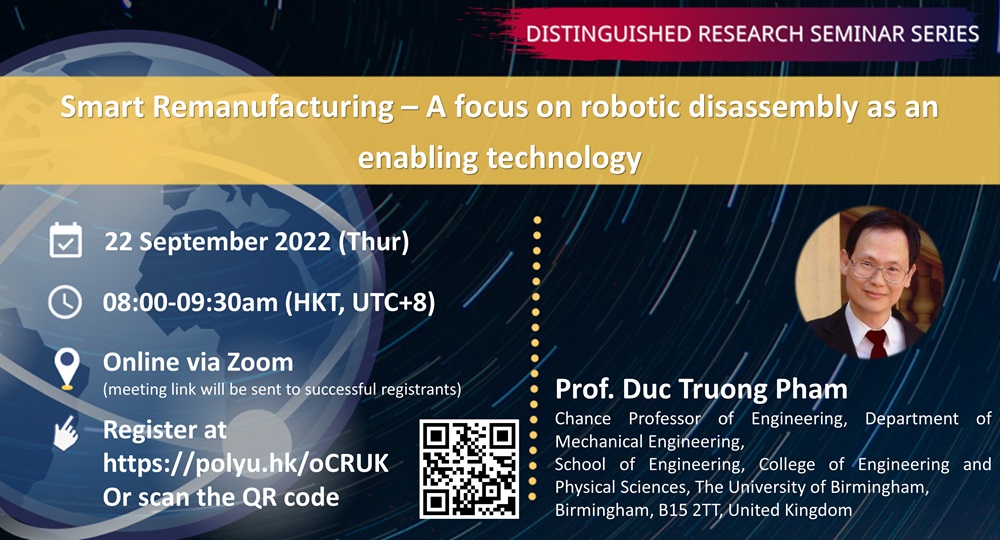 Smart Remanufacturing - A focus on robotic disassembly as an enabling ...