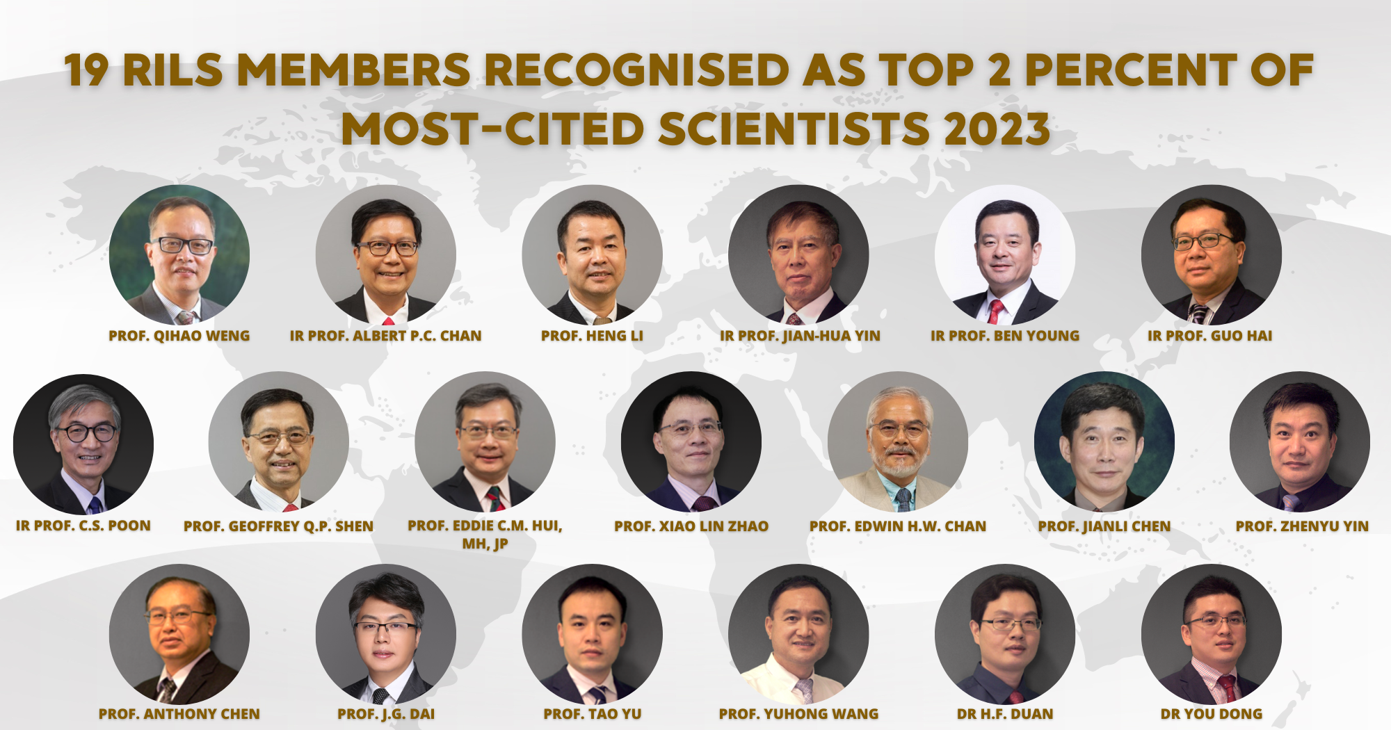 19 RILS Members Recognised as Top 2% of Most-cited Scientists 2023 ...