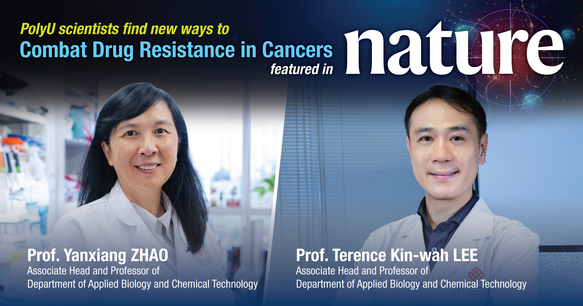 PolyU scientists find new ways to combat drug resistance in cancers ...