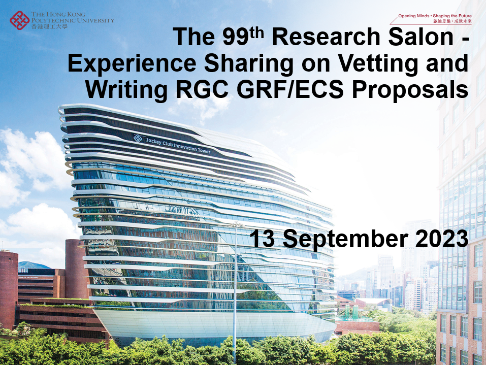 2023 Research Salon on Experience Sharing on Writing RGC GRF/ECS ...