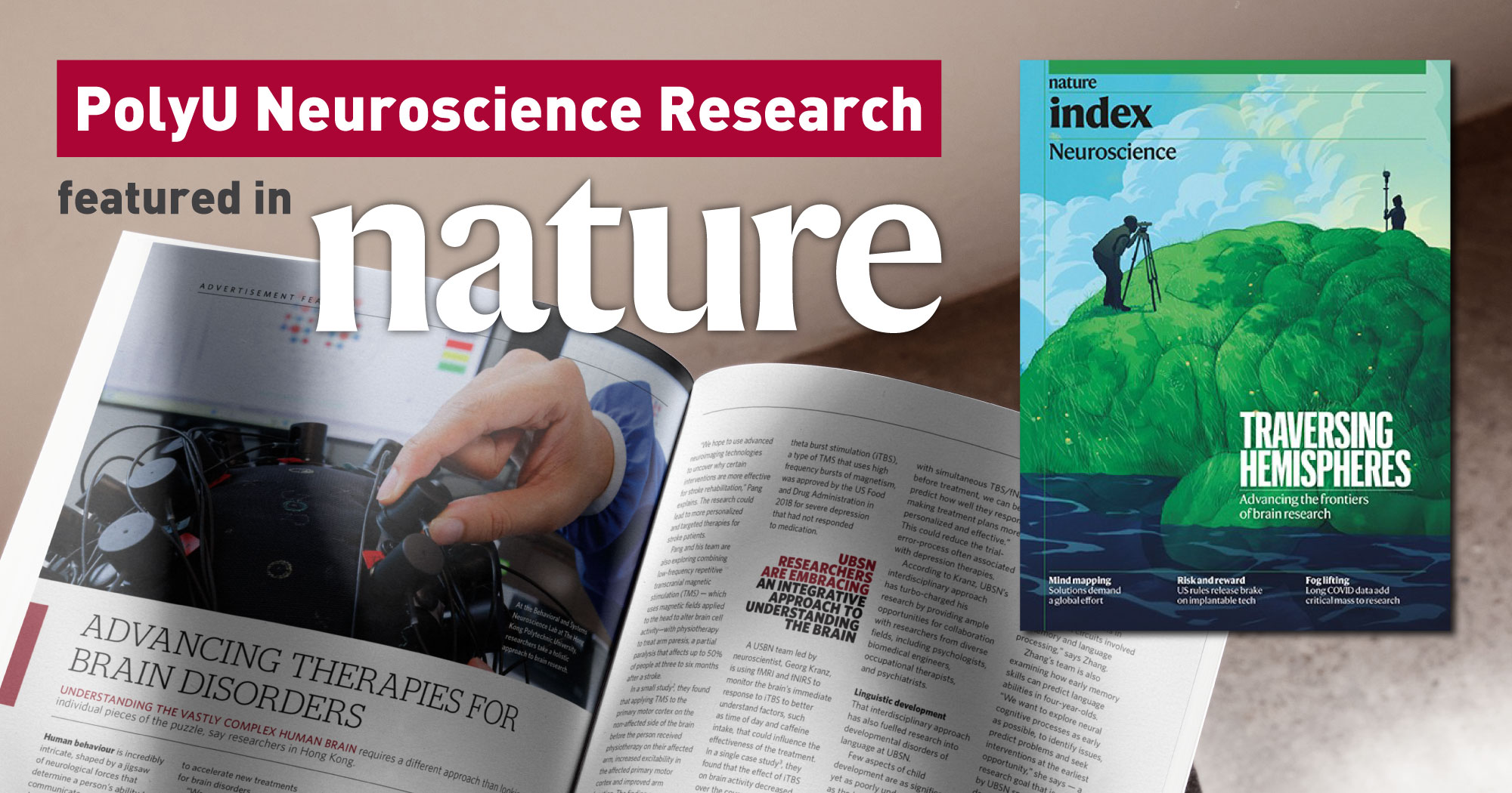 PolyU UBSN’s Multidisciplinary Neuroscience Research Platform Featured in Nature | Research and ...