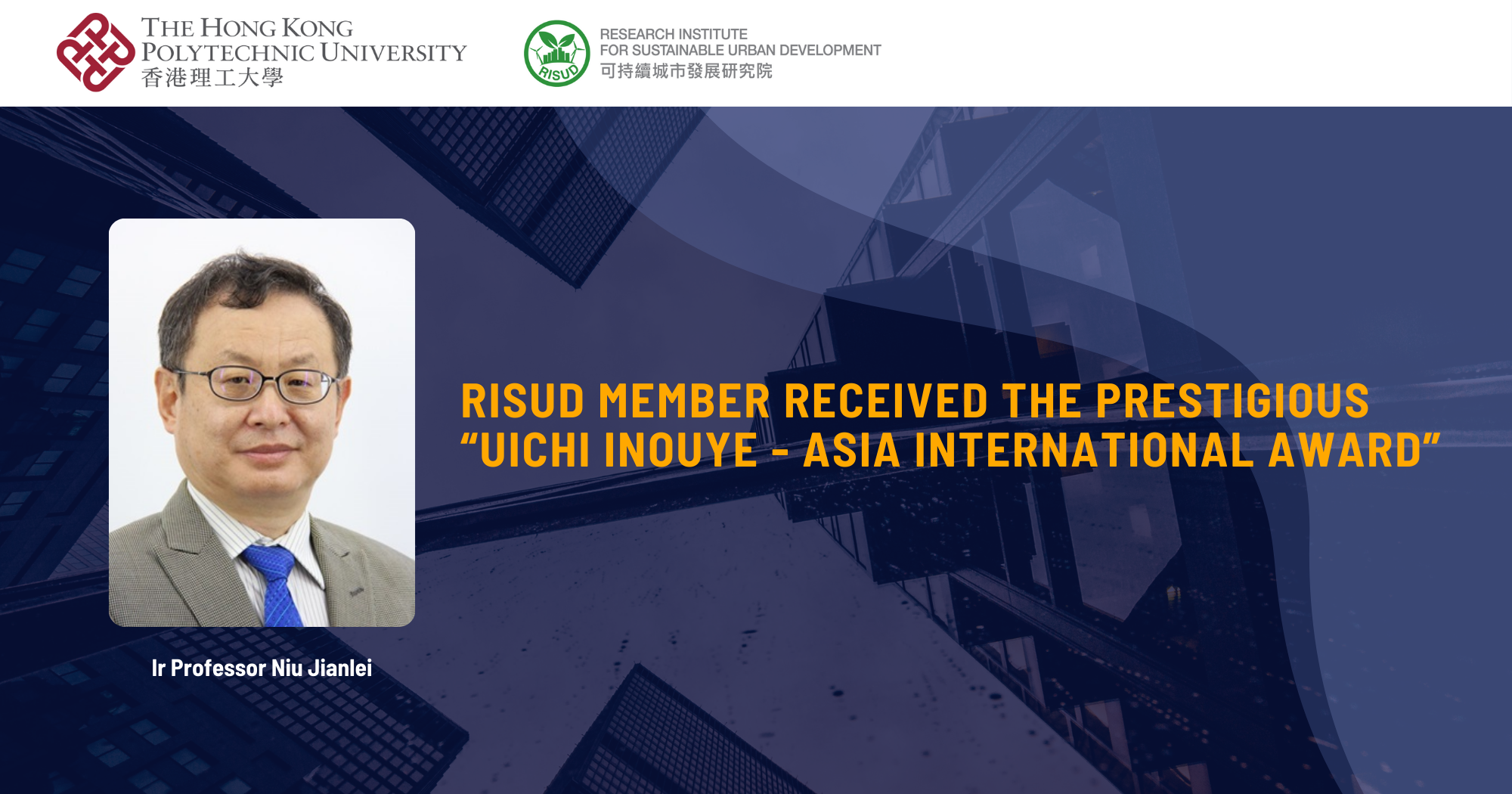 RISUD member received the prestigious “Uichi Inouye - Asia ...