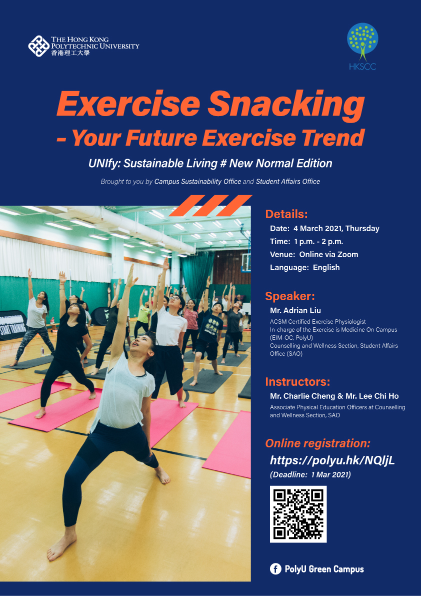 Exercise Snacking - Your Future Exercise Trend | Student Affairs Office