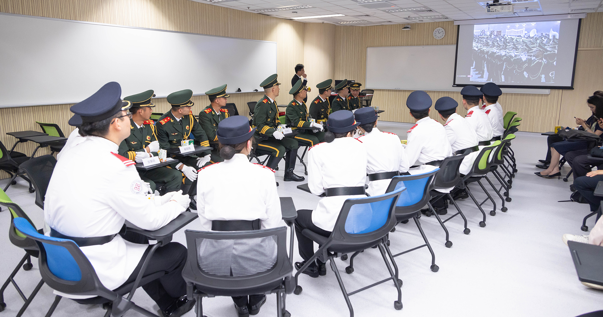 Valuable Experience Sharing between the PolyU Student Flag-Raising Team ...