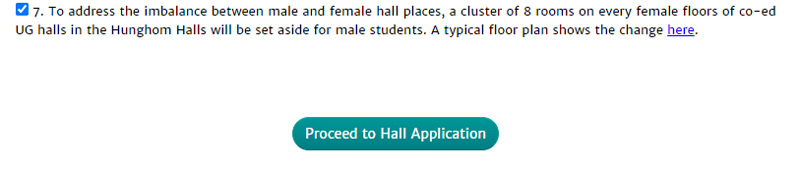 Submission of Hall Application via eAdmission | Student Affairs Office