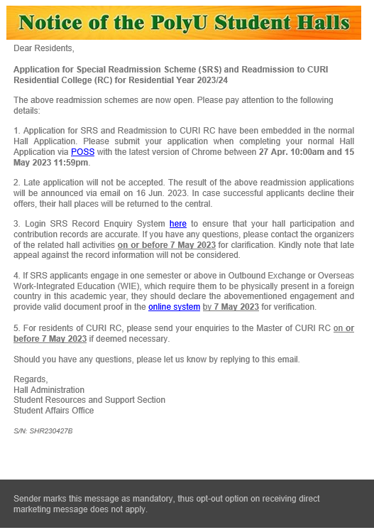 Homantin Halls | Student Affairs Office