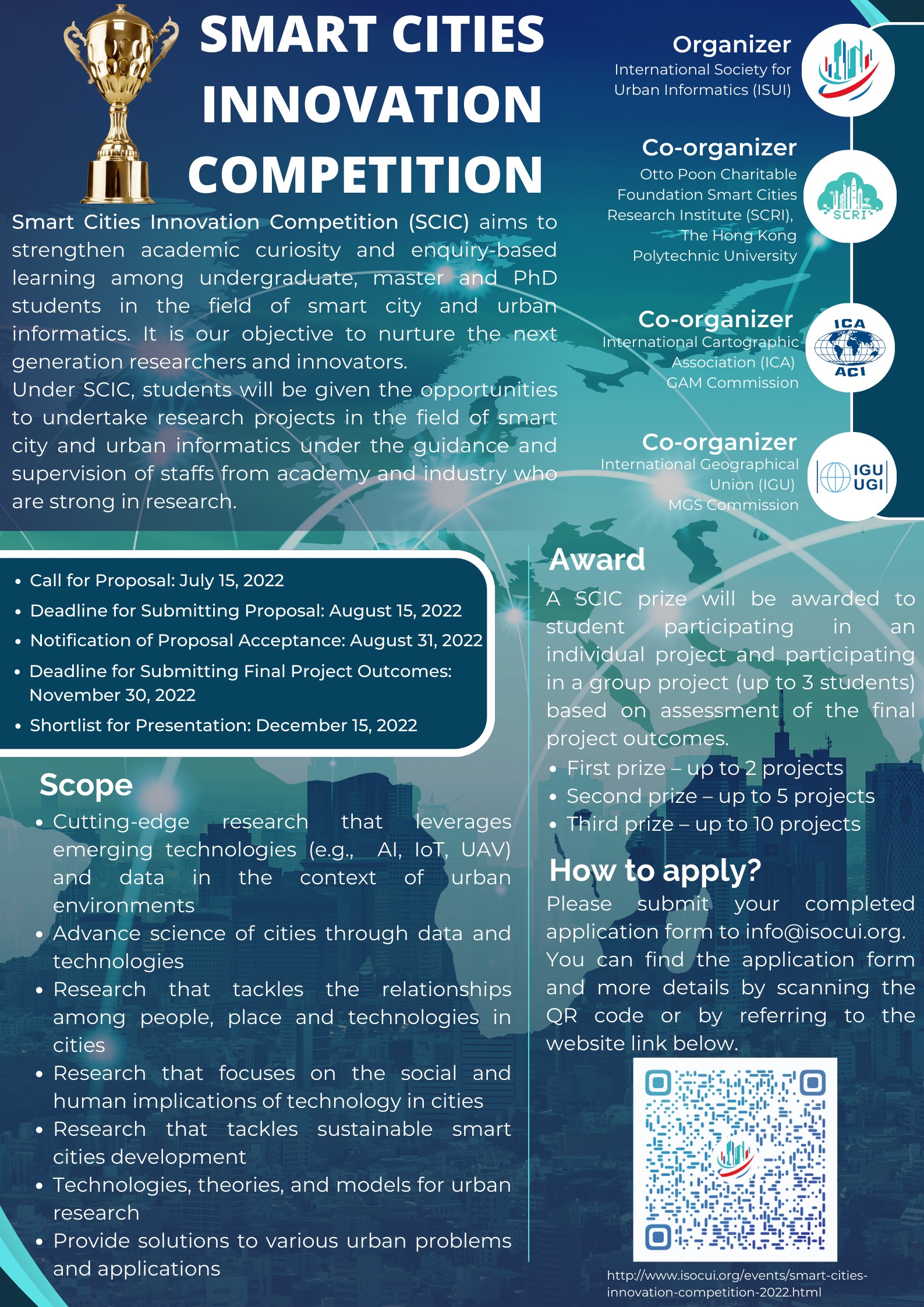 Smart Cities Innovation Competition (SCIC) | Otto Poon Charitable ...