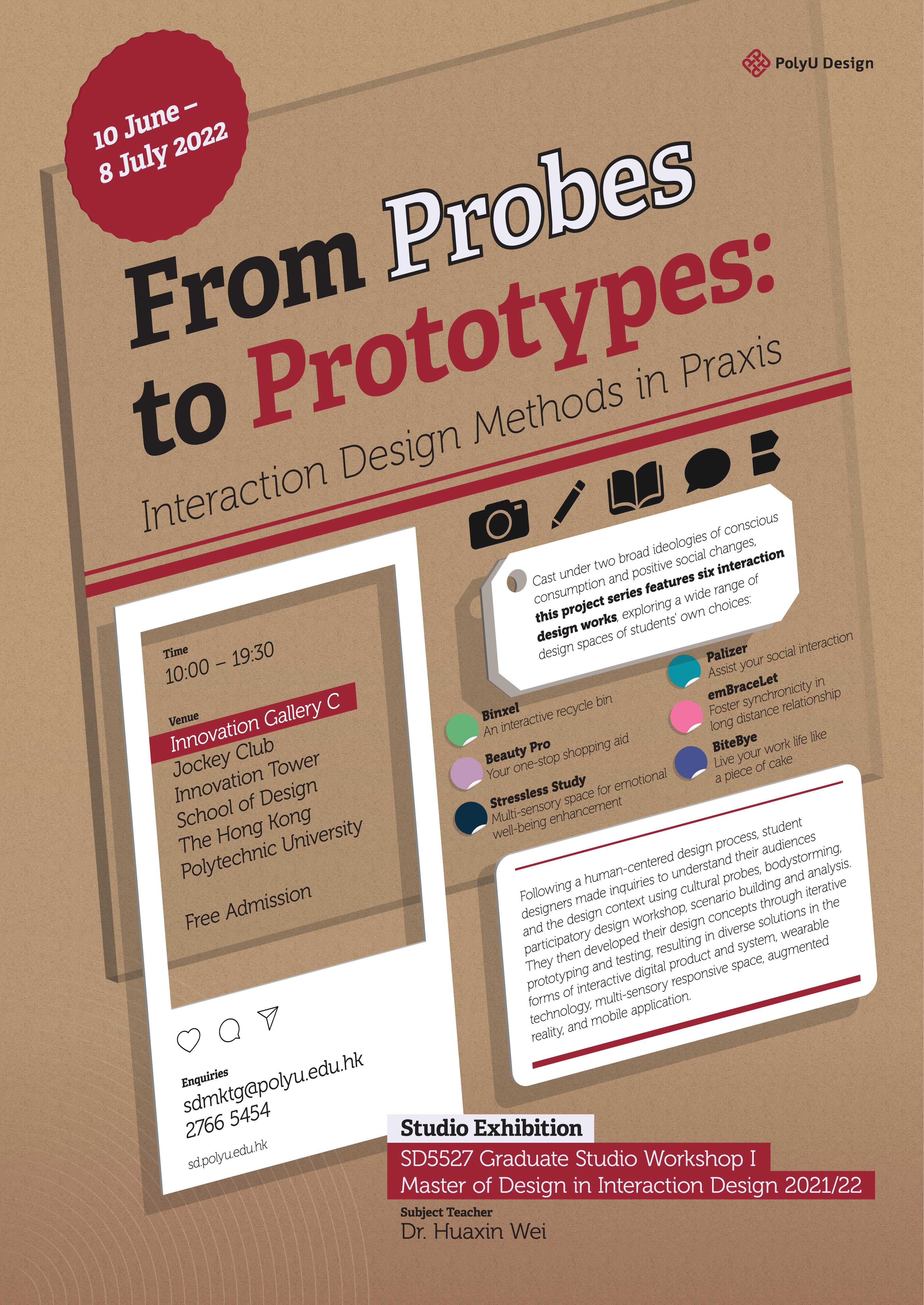 [Studio Exhibition] From Probes to Prototypes: Interaction Design Methods in Praxis | School of ...