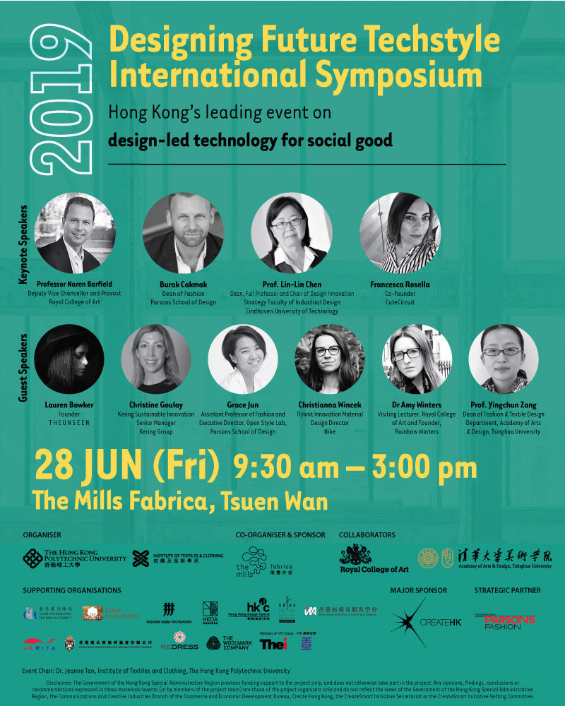 Designing Future Techstyle International Symposium (28 Jun) | School of ...