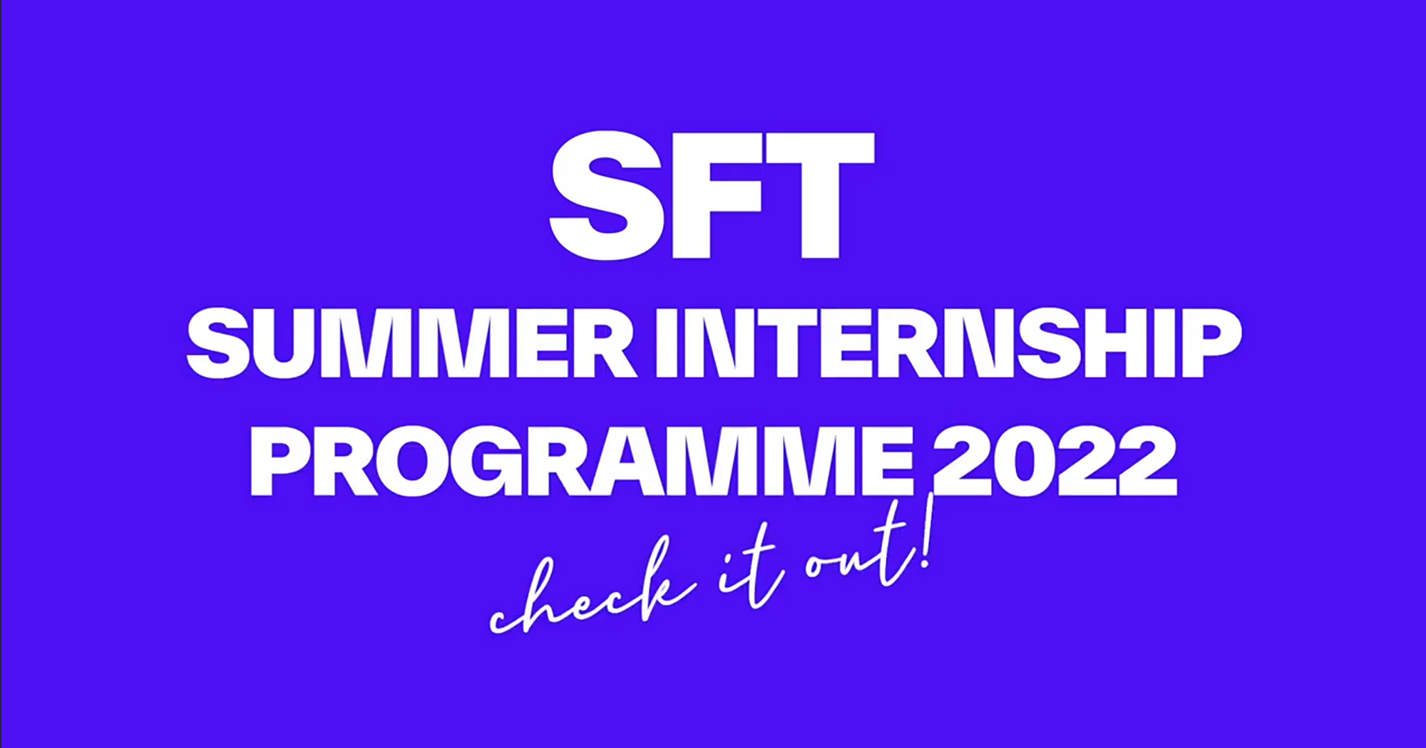 SFT Summer Internship Programme 2022/23 | School of Fashion and Textiles