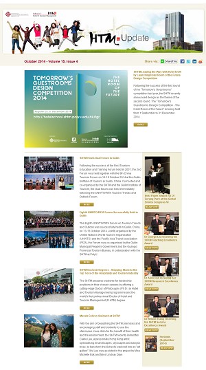 SHTM Update | School of Hotel and Tourism Management