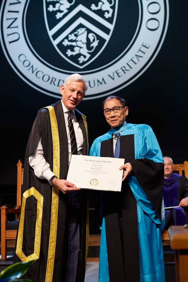 Prof. George Woo receives Honorary Degree from University of Waterloo ...