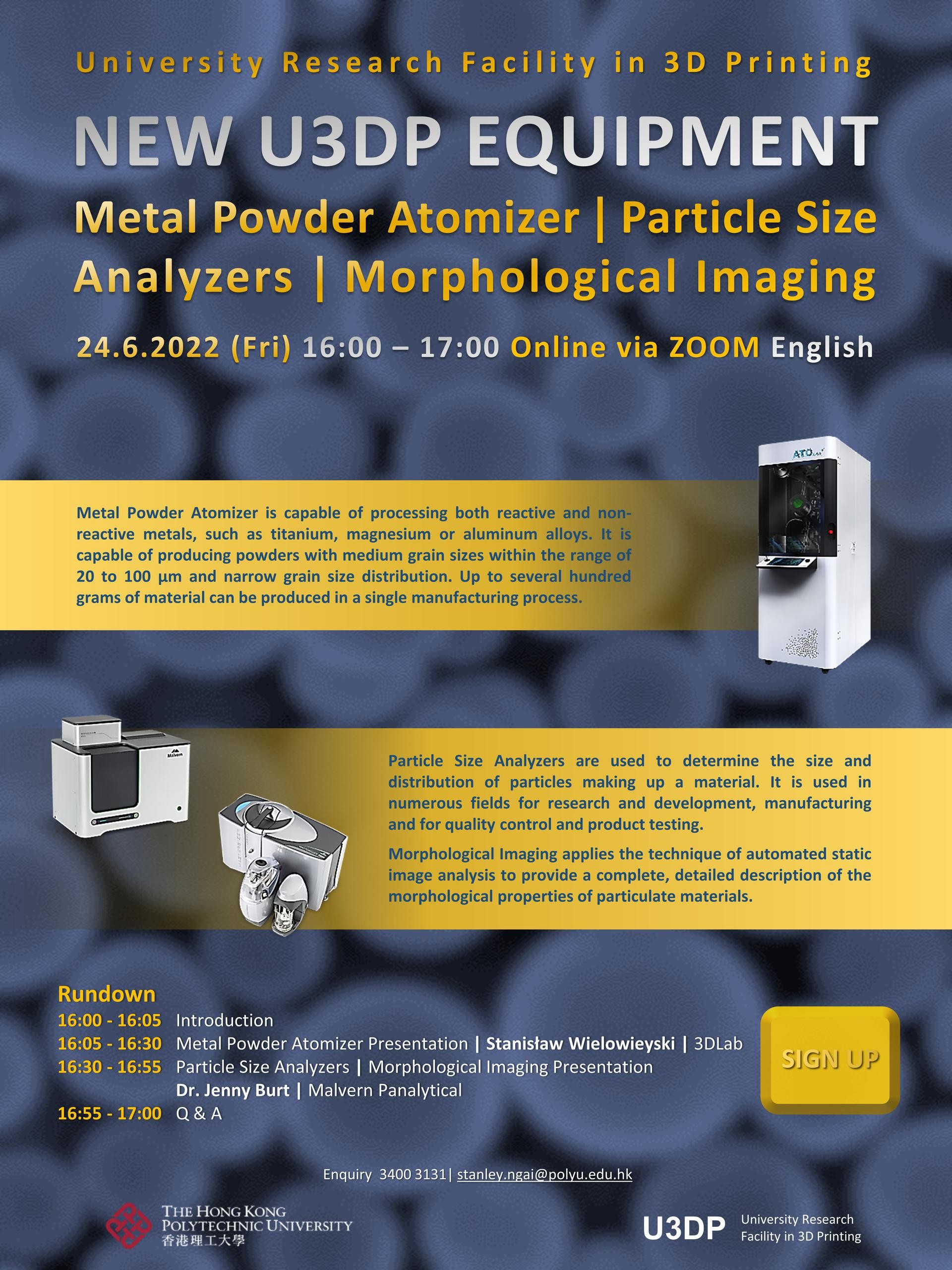 New Equipment Webinar - Metal Powder Atomizer | Particle Size Analyzers ...